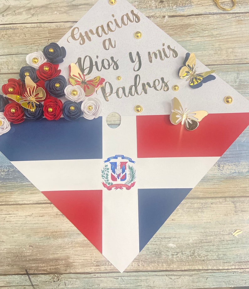 Customized Dominican Republic Graduation Cap Country Flag - Etsy