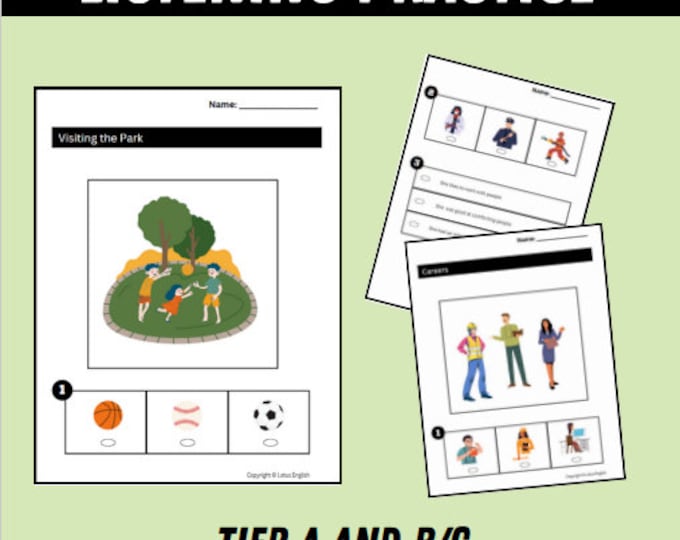 WIDA ACCESS Practice Test for Grades 9-12 Listening Esl Esol Eld ...