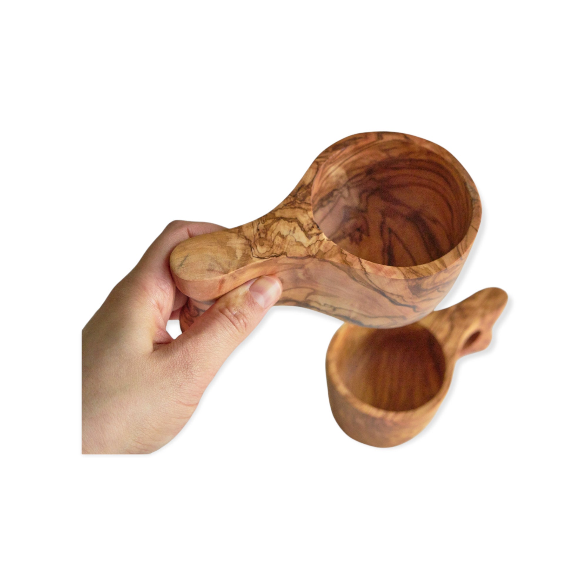 Set of 2 Kuksa/guksi Cup Made of Tunisian Olive Wood - Etsy
