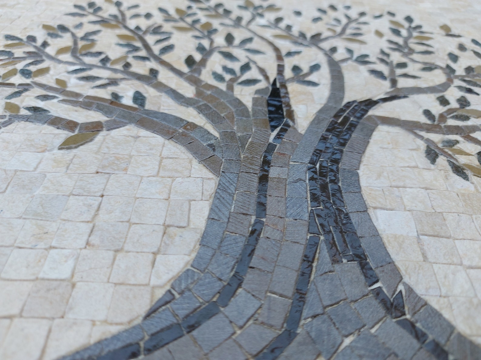 Olive Tree Kitchen Backsplash Mural Mosaic Tiles. Handcrafted - Etsy