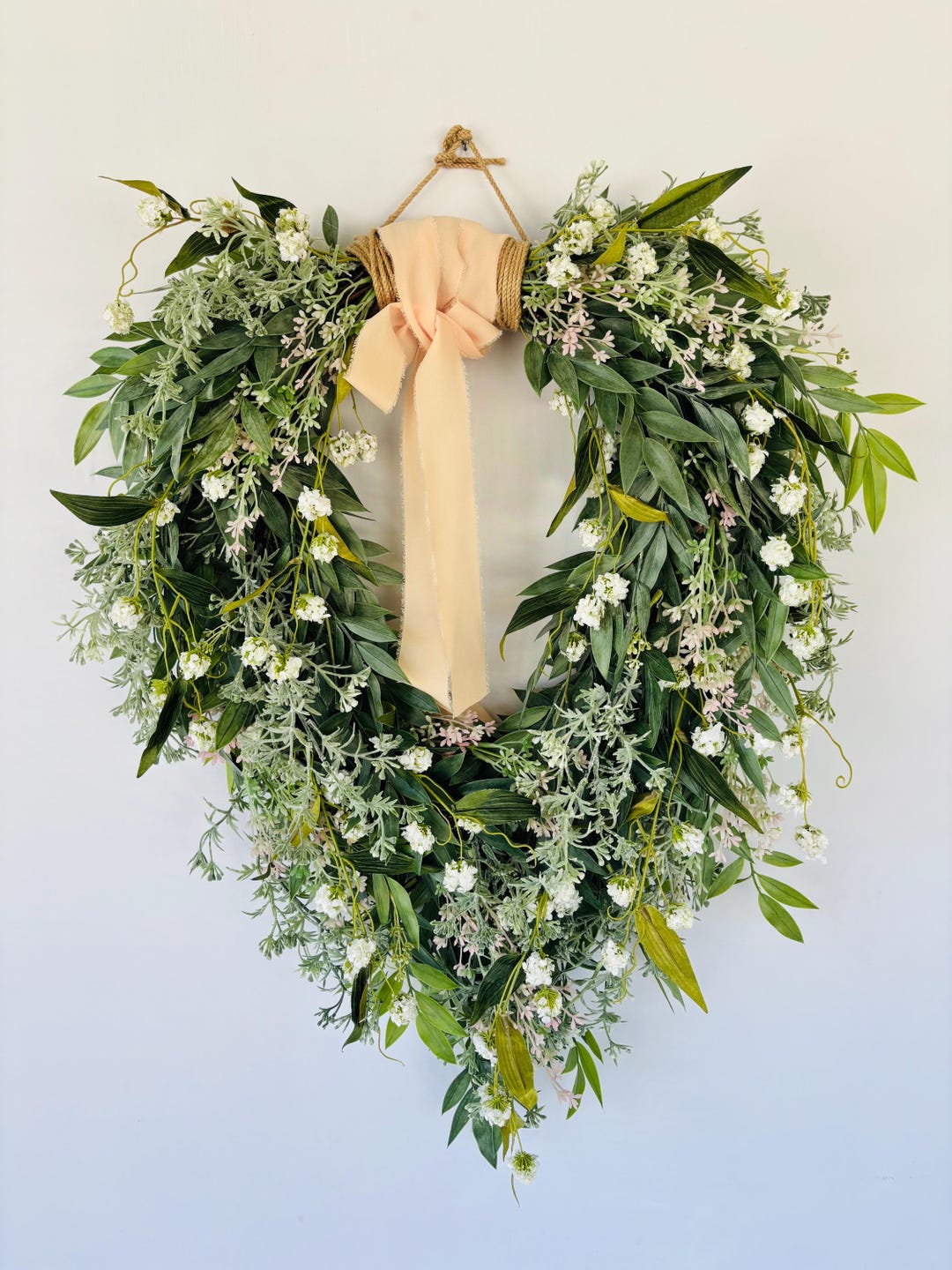 Bestseller Large Spring Greenery Wreath for Front Door, Year Round ...