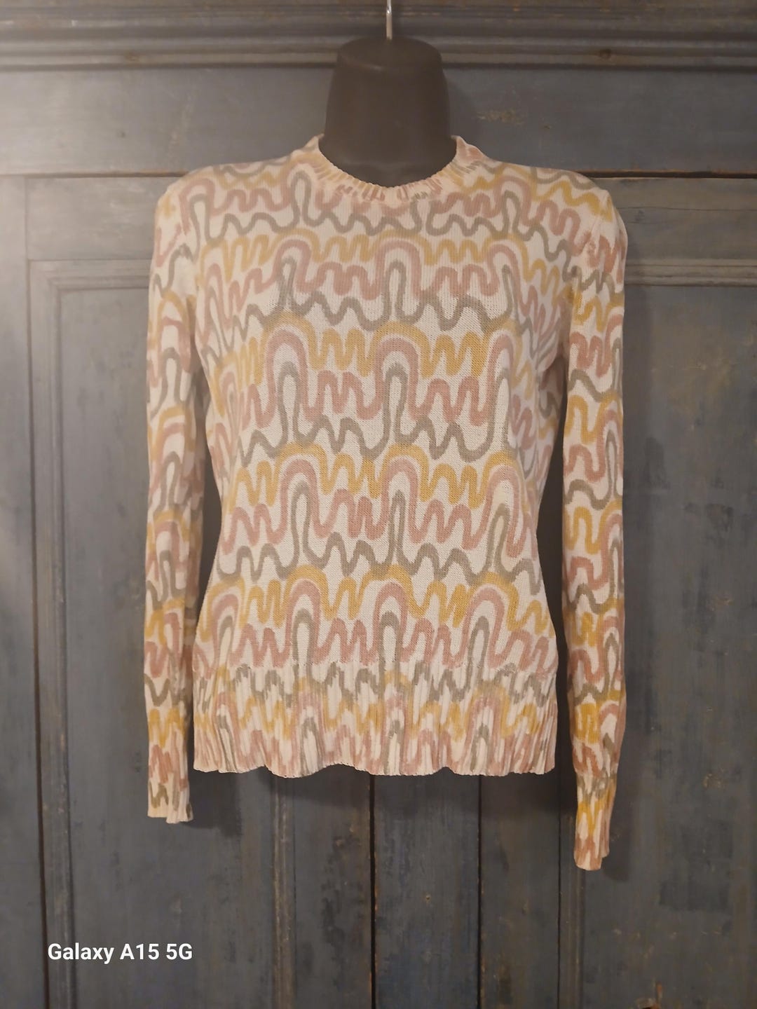 Vintage De Redly Paris Silk Knit Sweater With Hand-painted Design ...