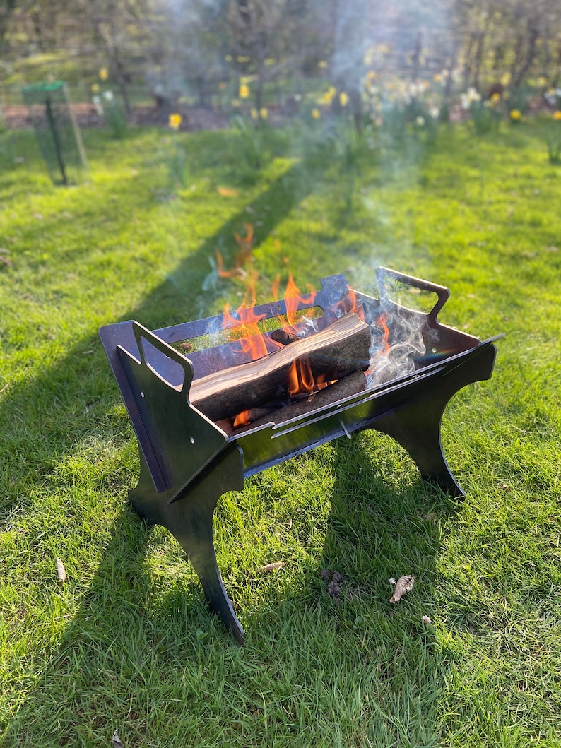 Collapsible BBQ Grill and Fire Pit. Perfect for Camping the - Etsy UK