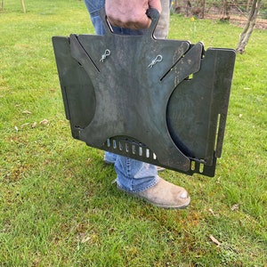 Collapsible BBQ Grill and Fire Pit. Perfect for Camping, the Beach and ...