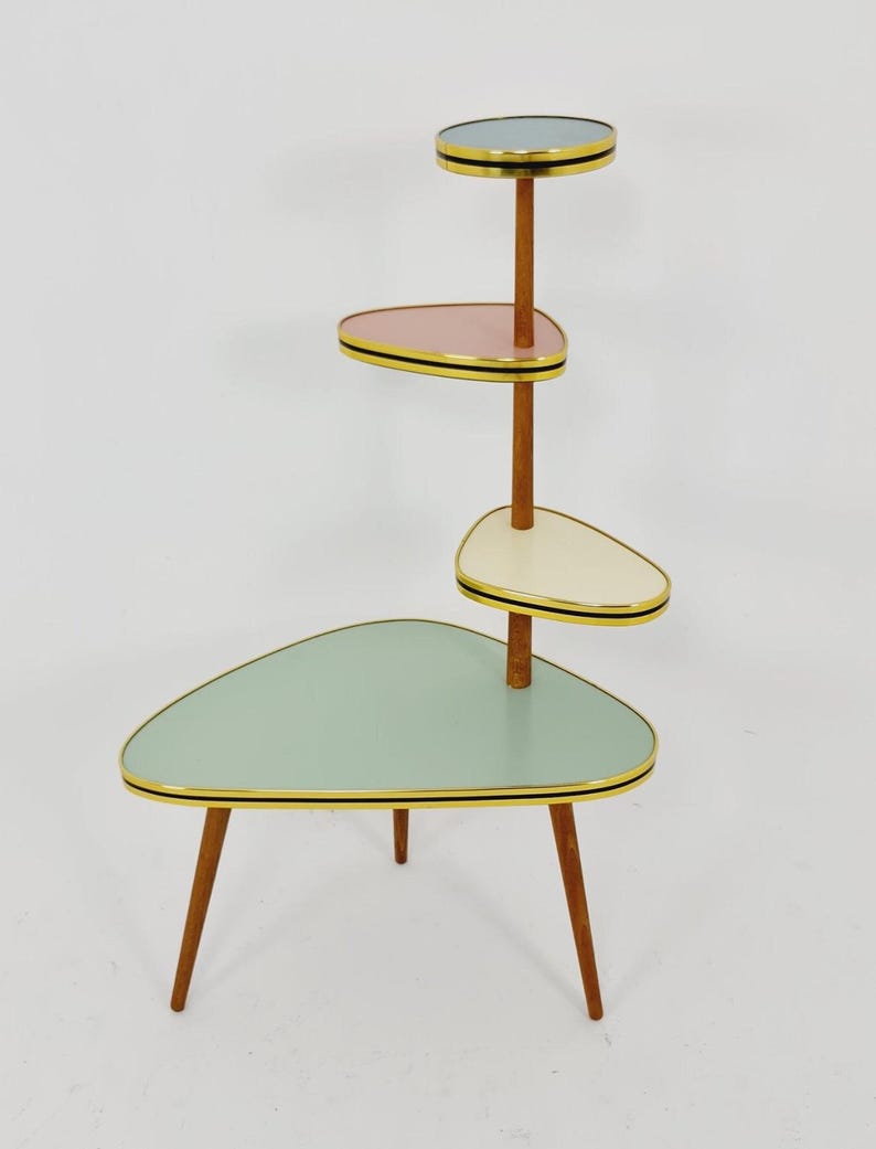 1950s Scandinavian Plant Stand Mid Century - Etsy