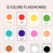 Colors Flashcards, Colors Flash Cards, Montessori Cards , Learning ...