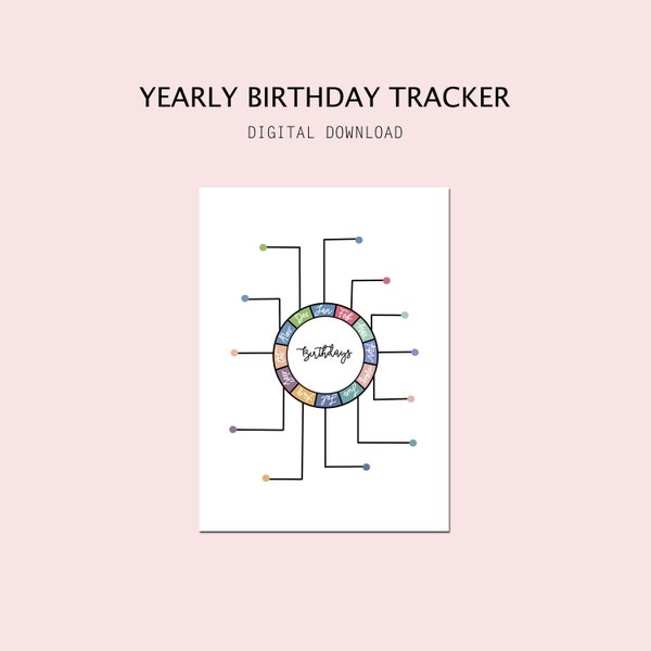 Birthday Tracker - Etsy