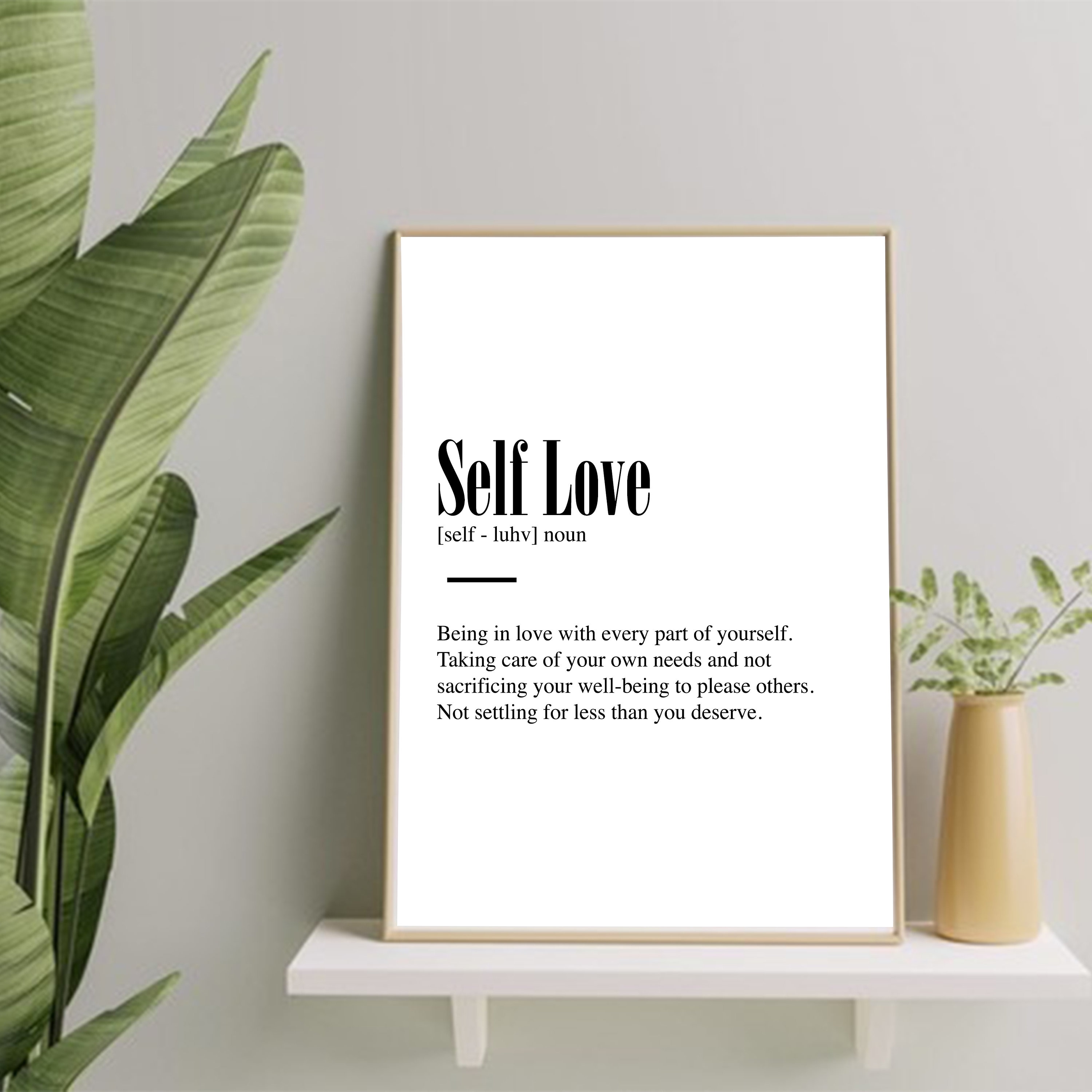 3 Digital Download Files / Self Love Definition / Downloadable Prints ...