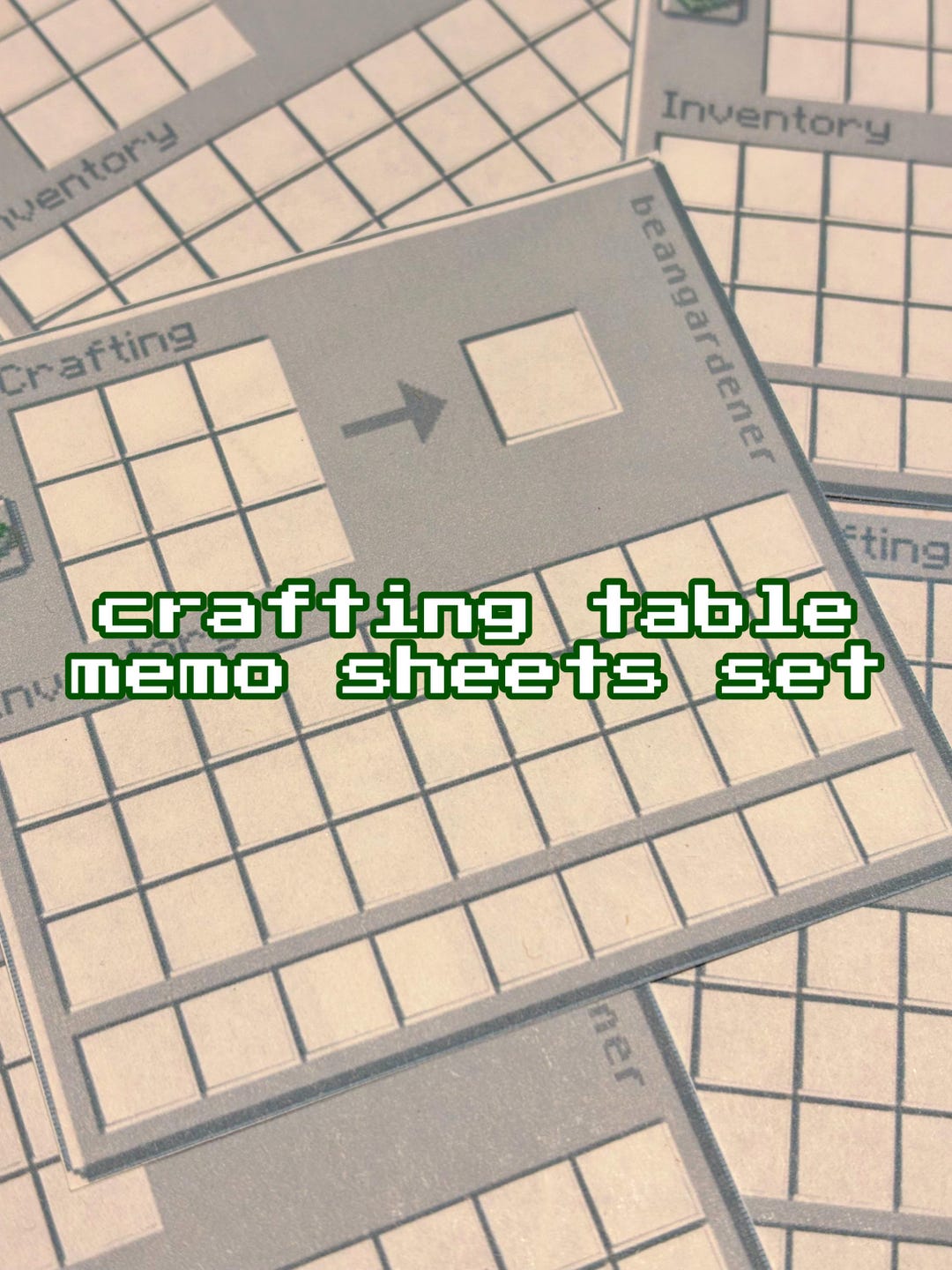 Crafting Table Memo Sheets Set - Etsy