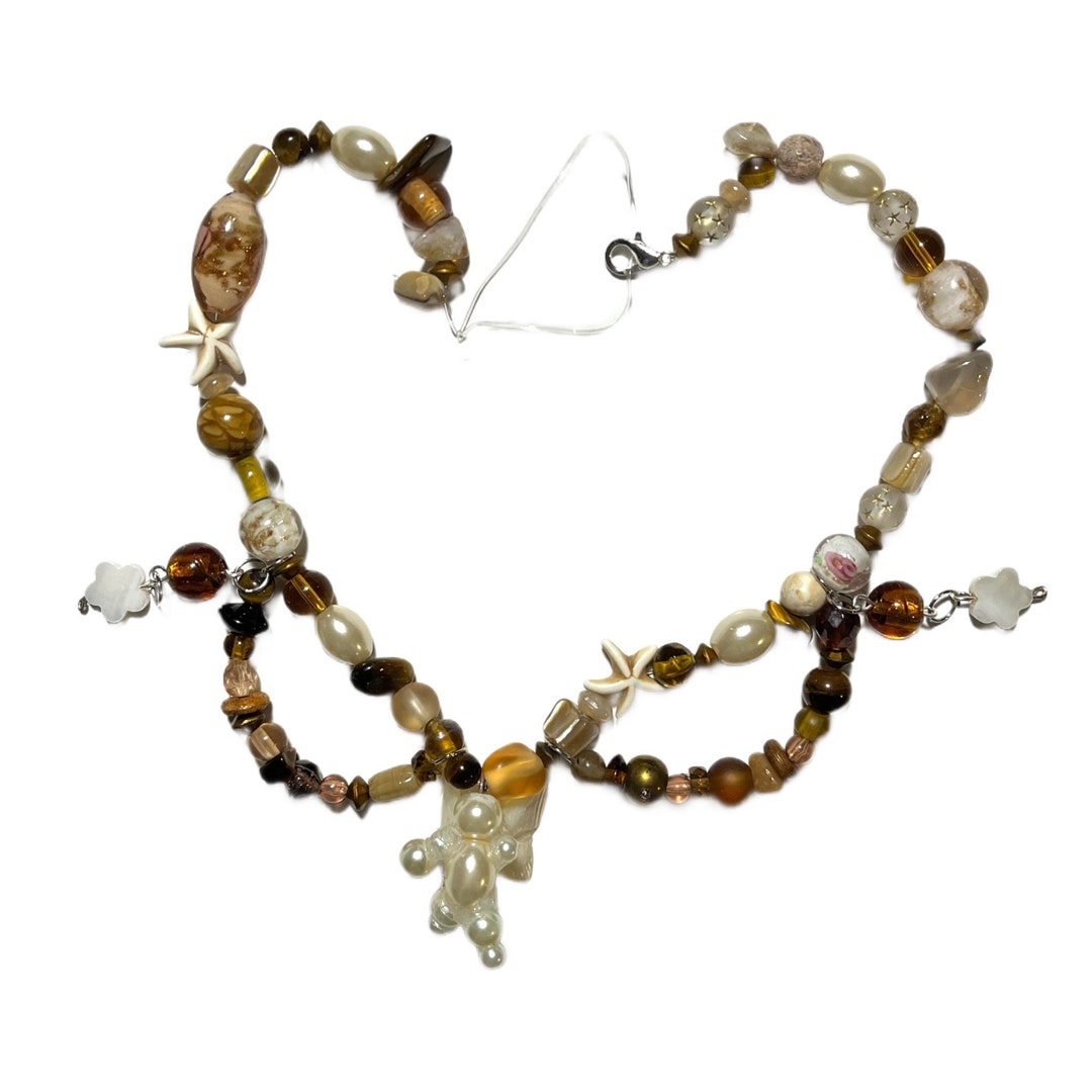 Beaded Necklace Angel's Roots - Etsy