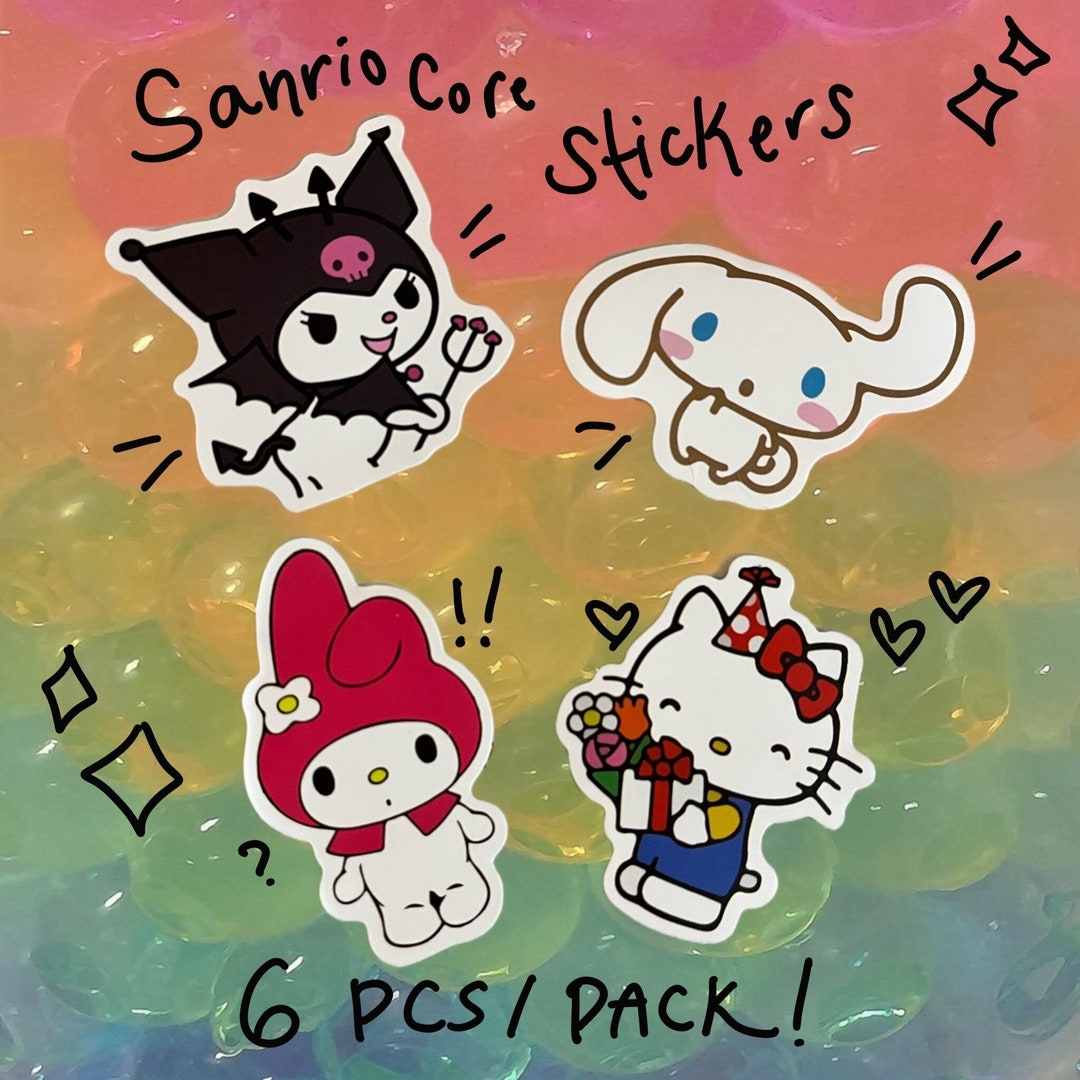 Sanrio Characters Die-cut Stickers (6pc/ Pack!) - Etsy