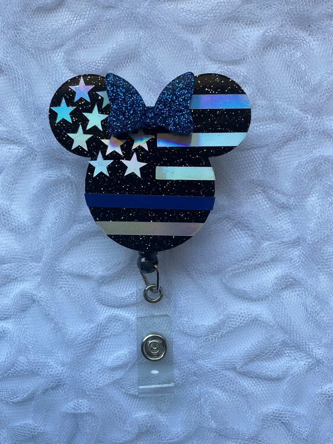 Minnie Thin Blue Line Badge - Etsy