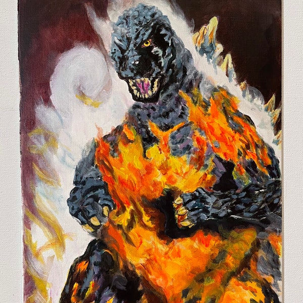 Acrylic Godzilla Wall Art - Etsy