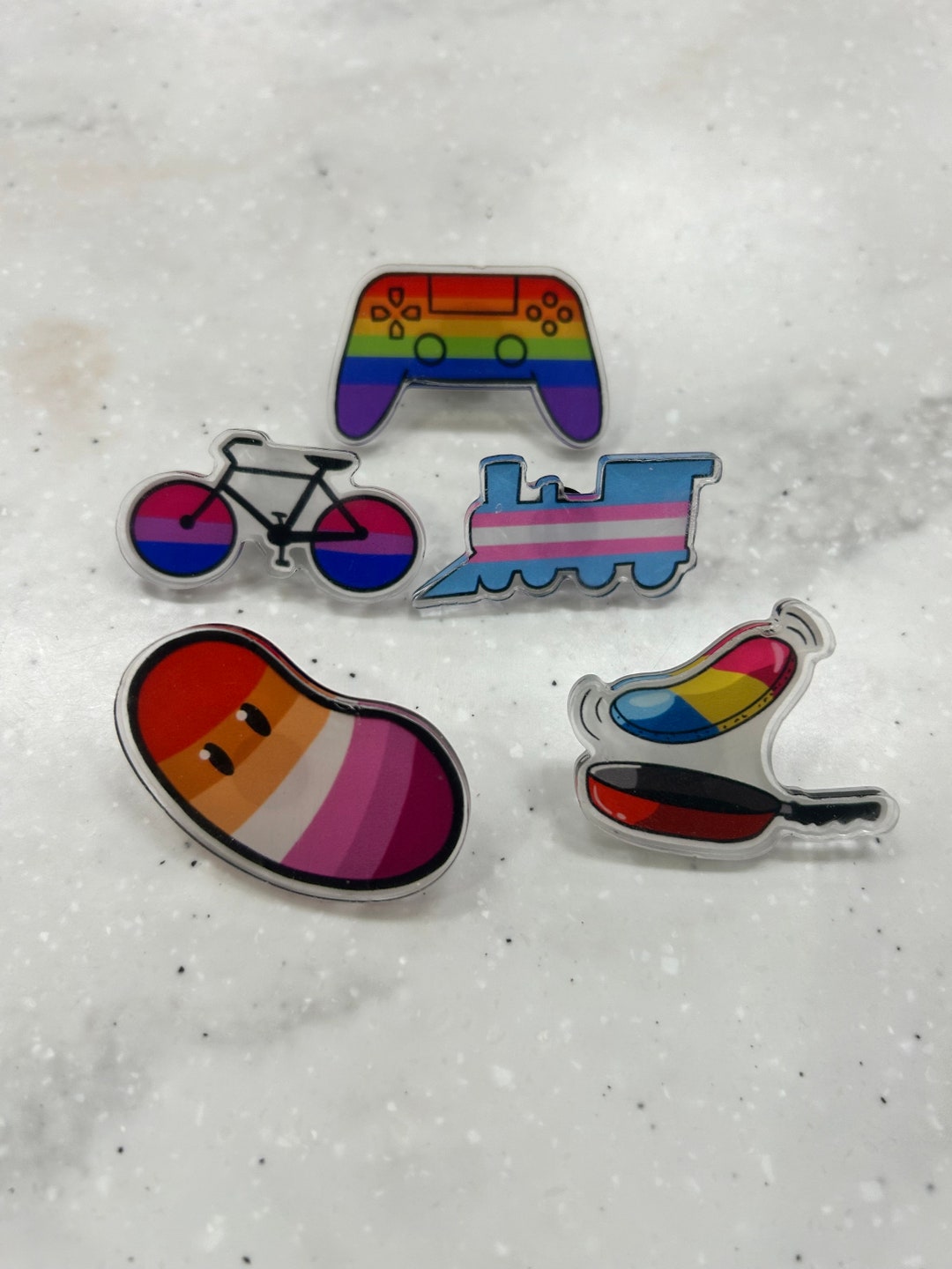 Pride Pun (batch One) Assorted Acrylic Pins - Etsy