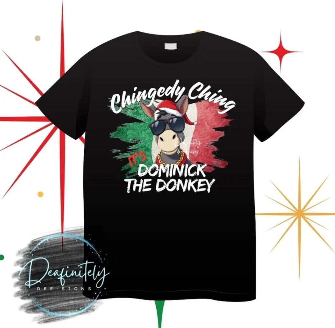 Dominick the Donkey T Shirt, the Italian Christmas Donkey Shirt. Unisex ...