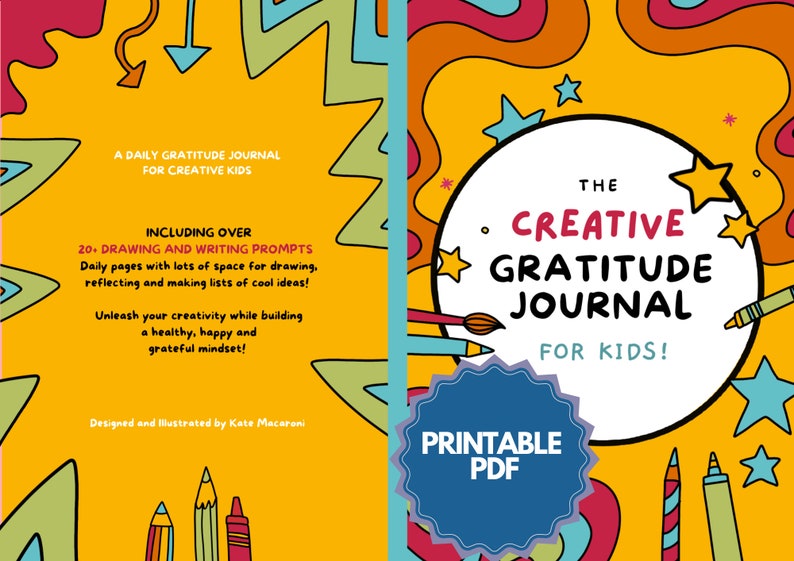 Gratitude Journal Kids Printable the Creative Gratitude Journal for ...
