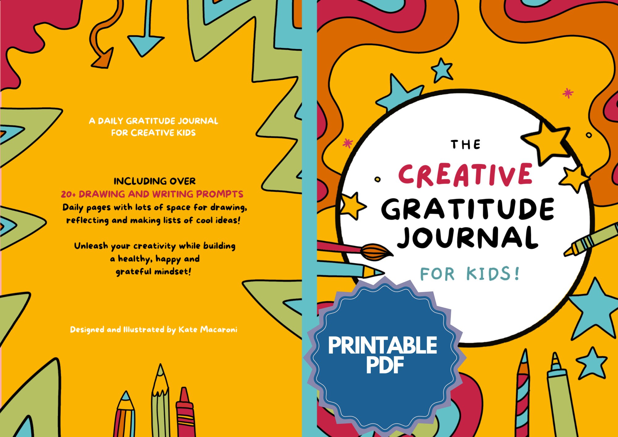 Gratitude Journal Kids Printable the Creative Gratitude Journal for ...