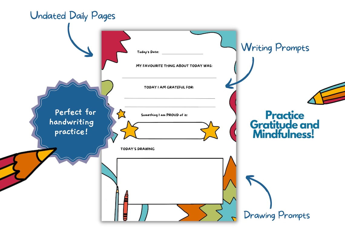 Gratitude Journal Kids Printable the Creative Gratitude Journal for ...