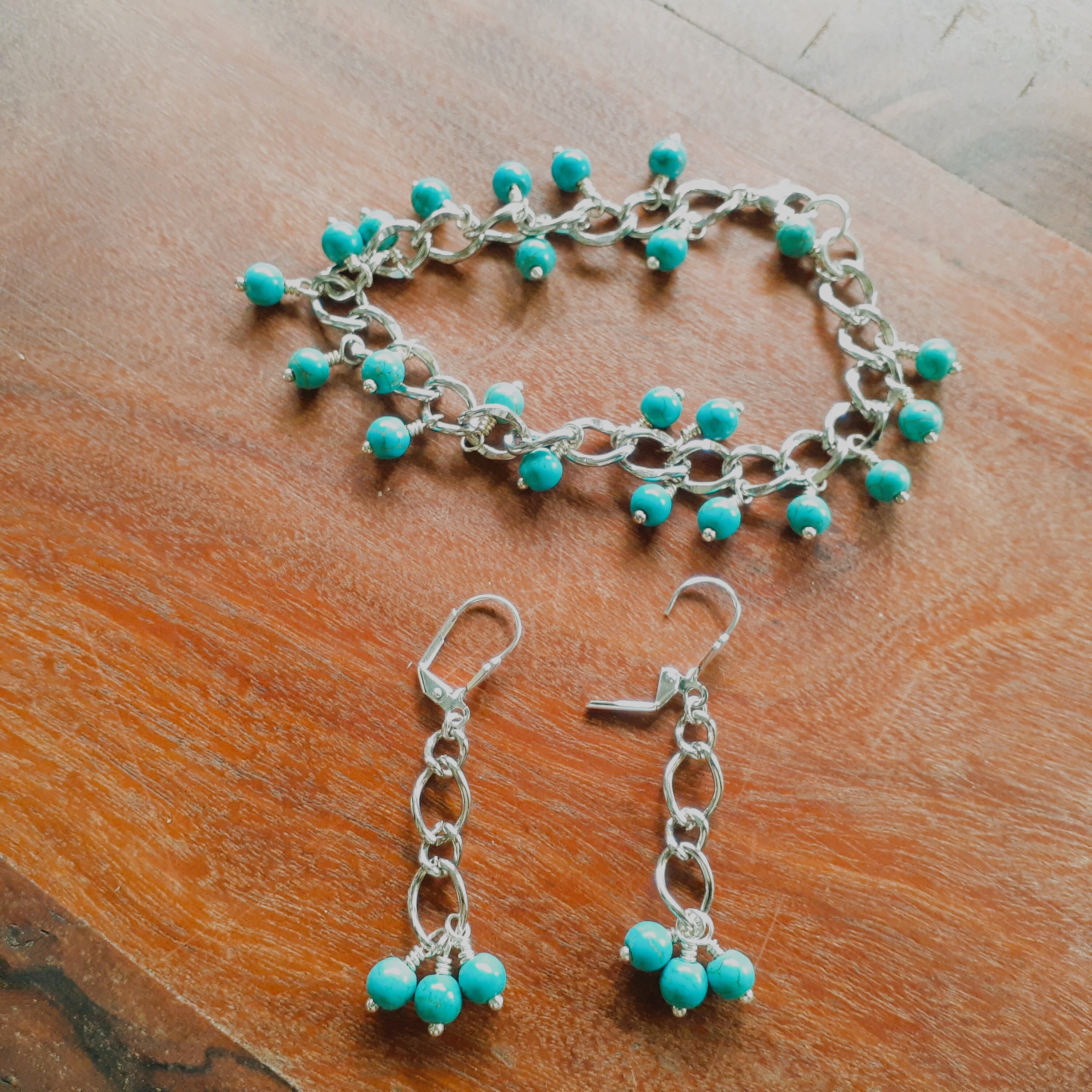Turquoise Jewelry Set - Etsy