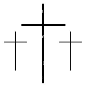 Three Crosses PNG SVG: Faith Based Religious Design (digital Download ...