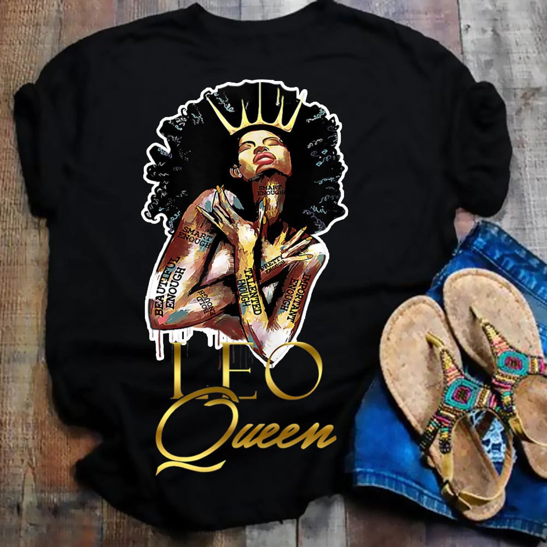 Leo Queen Transfer, Leo Queen Wearing A Crown DTF, Leo Queen, August ...