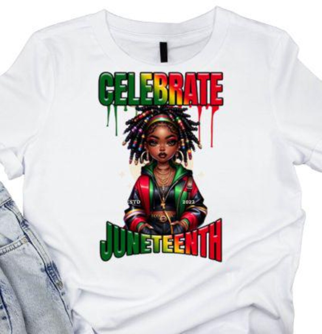 Celebrate Juneteenth Black Woman PNG – Afrocentric Melanin Digital Art ...