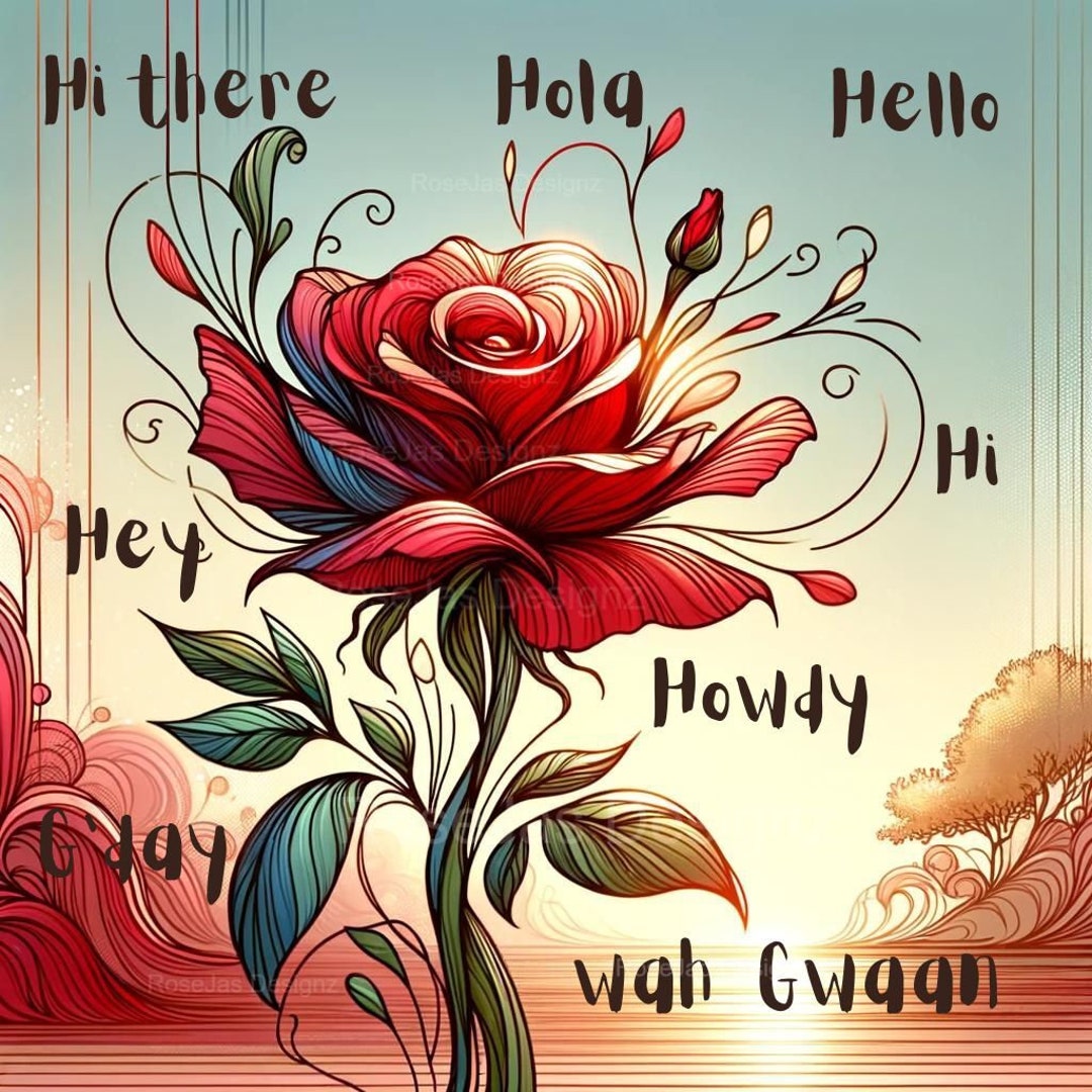 Hello Greetings PNG SVG: Tote Bag Design (digital Download) - Etsy