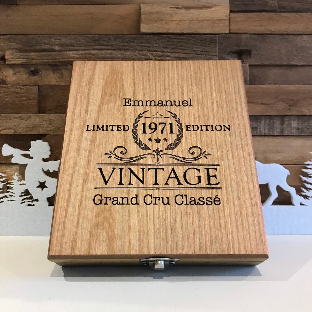 Personalized 4-piece Sommelier Box Delivery by Colissimo 2 Euros! - Etsy
