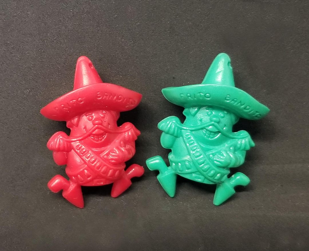 Frito Bandito Eraser Pencil Topper CHOOSE Red OR Green Vintage 1968 ...