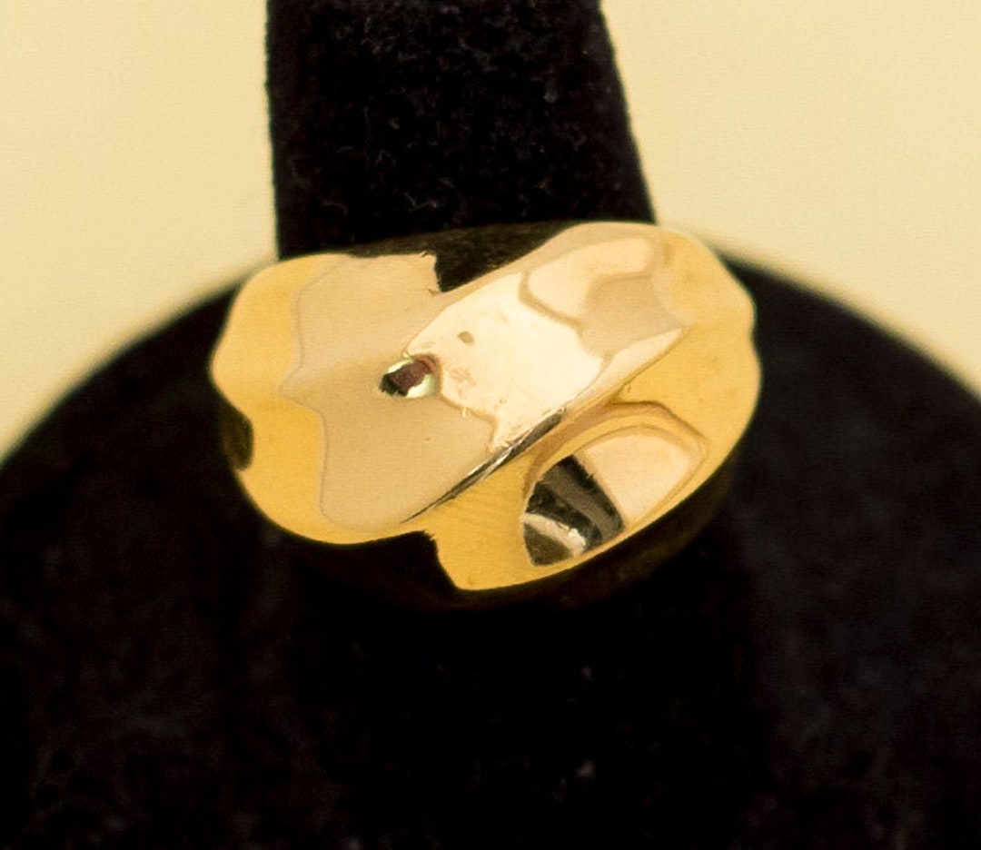 Vintage Gold Ton Ring Gr. 7 von Avon i15 - Etsy Österreich