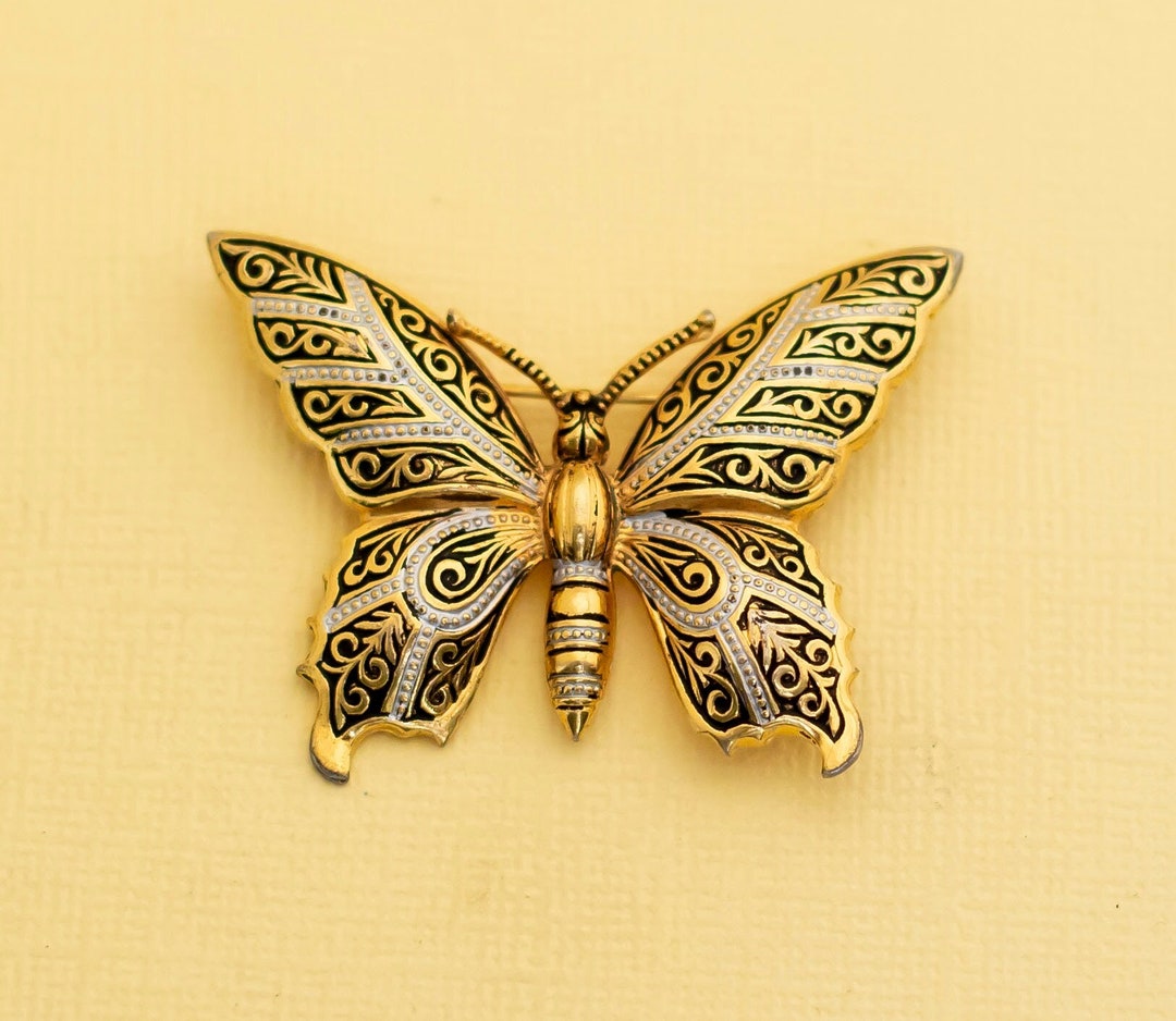Vintage Egyptian Golden Butterfly I22 - Etsy