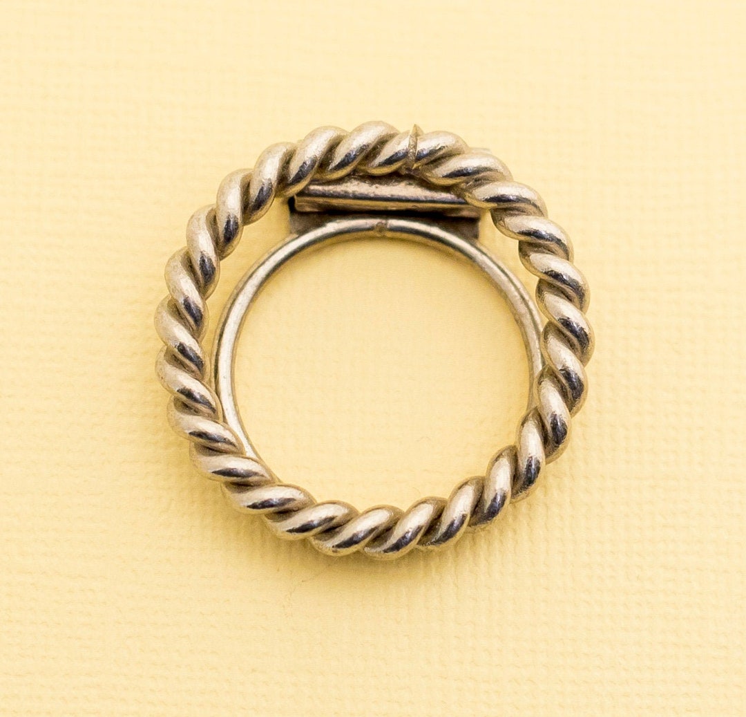 Vintage Mid Century Silver Tone Open Circle Clip I6 - Etsy UK