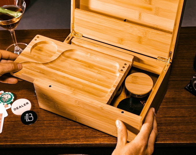 Bud Box Organizer, Custom Rolling Tray, Stash Box, Table Top Organizer ...