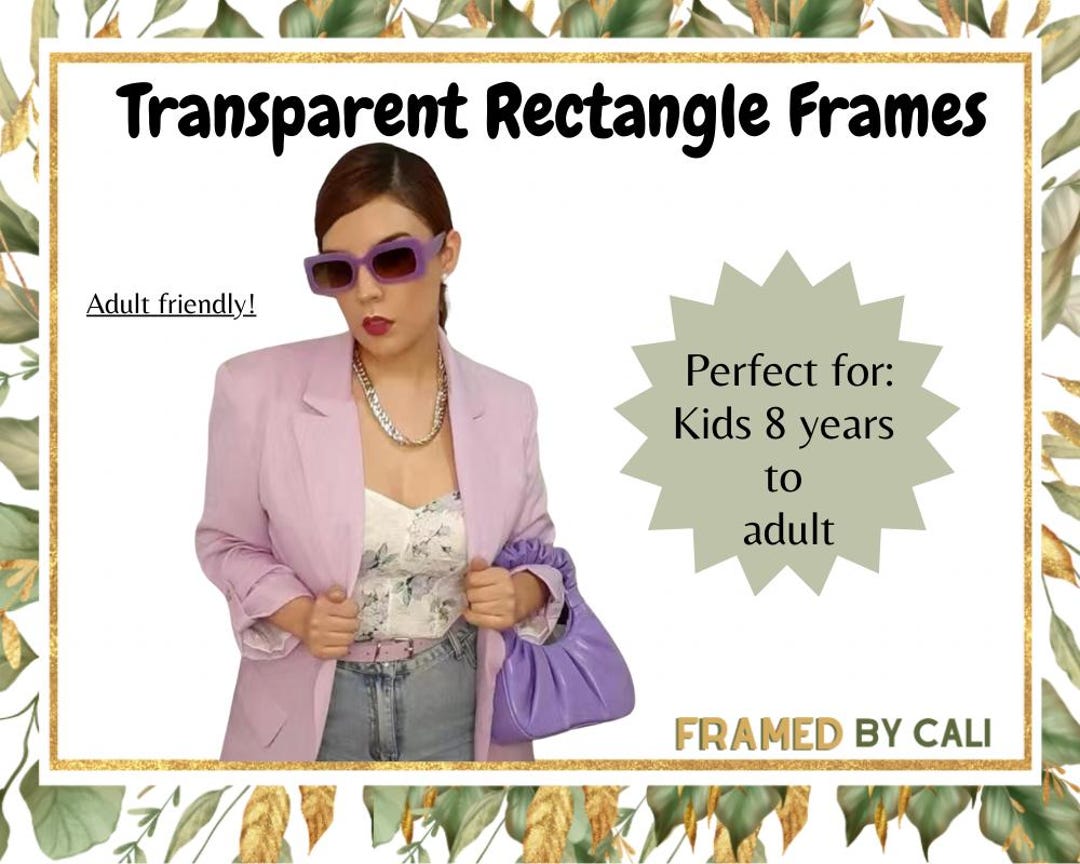 Hollywood Frames | Rectangle Sunglasses for Teens - Adults - Etsy