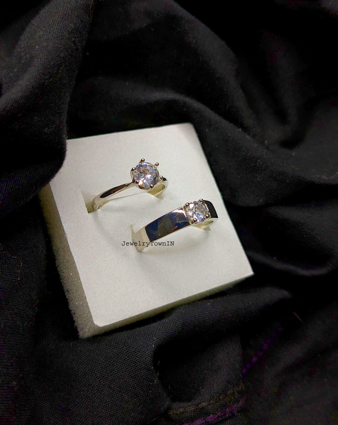 Silver Plated Couple Ring, Friendship Love Ring Couples Ring for Women ...