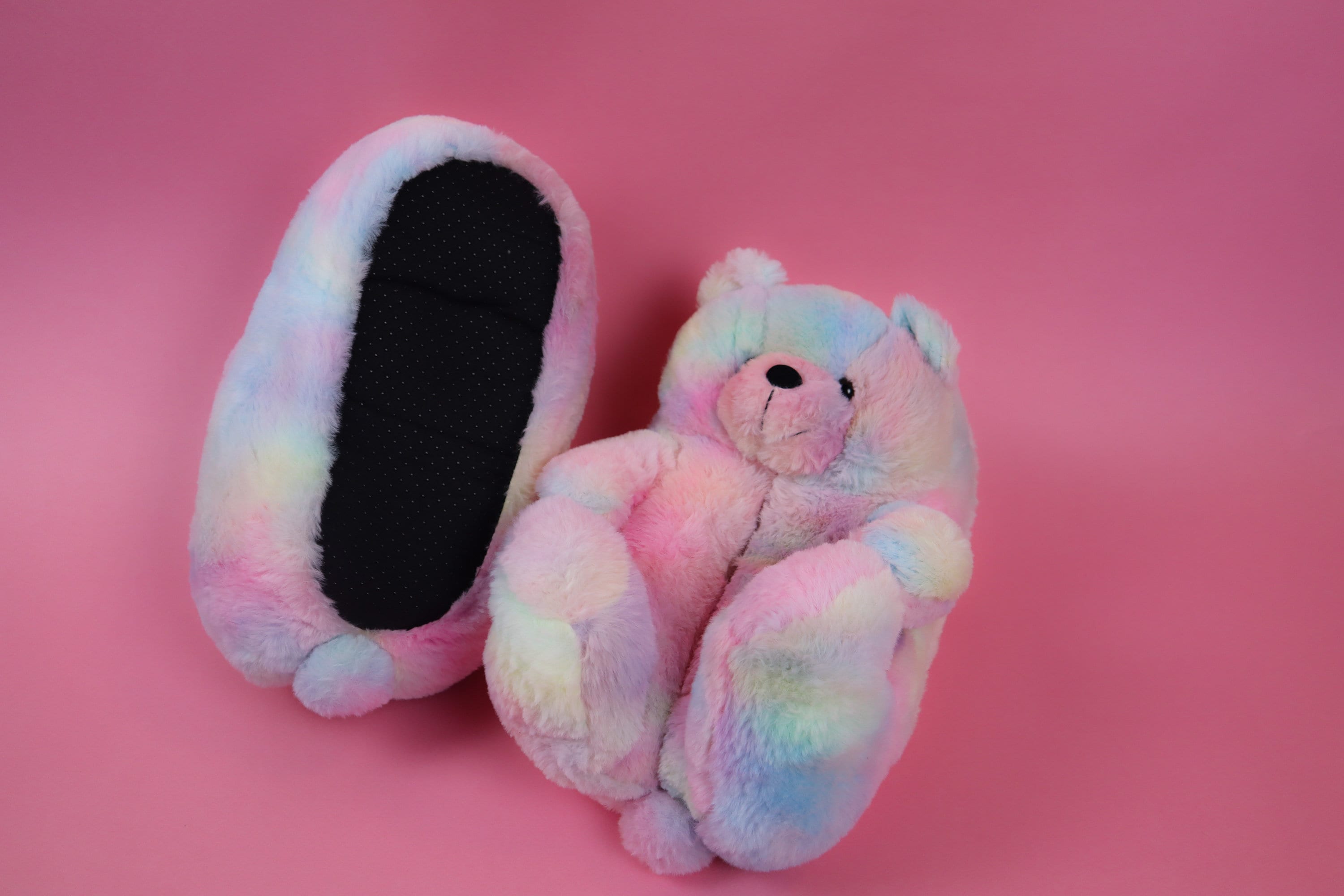 TEDDY BEAR SLIPPERS House Slippers Cute Teddy Bear Slippers Valentines ...