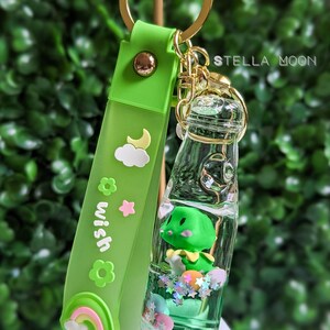 Dinosaur Liquid Bottle Keychain, Cute Dino Key Chain Ring Accessory ...