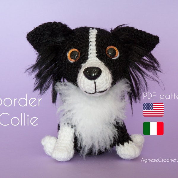 Border Collie Crochet Pattern - Etsy
