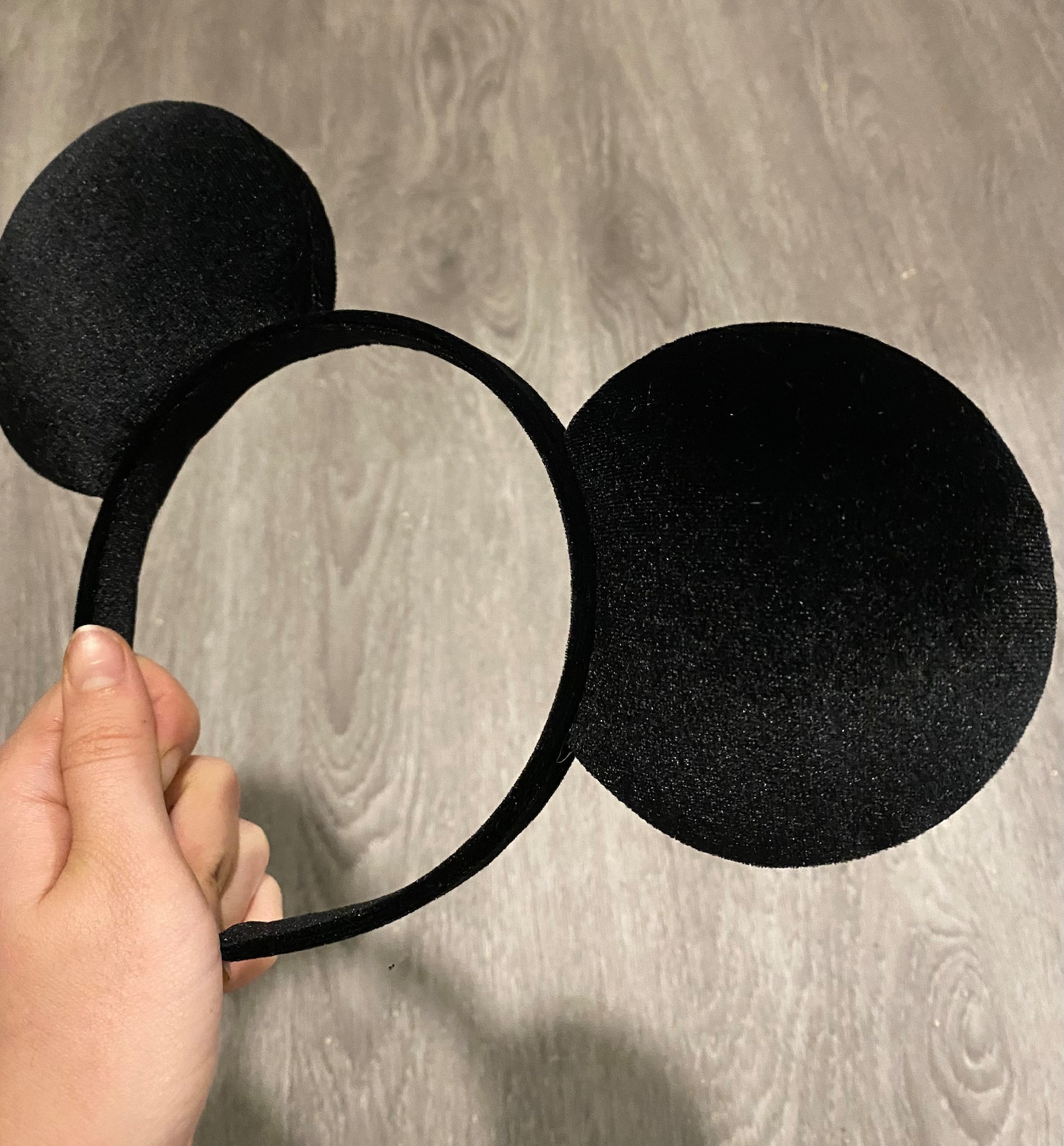 Black Velvet Mickey Mouse Ears, Mickey Mouse, Disney Ears for Boys and ...