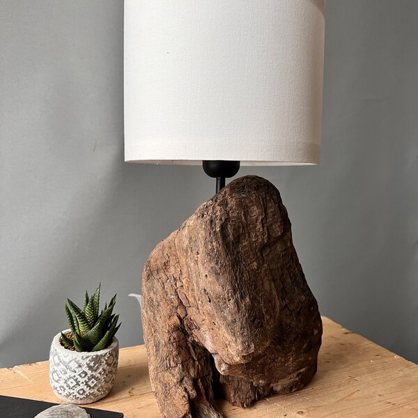 Rustic Table Lamp - Etsy