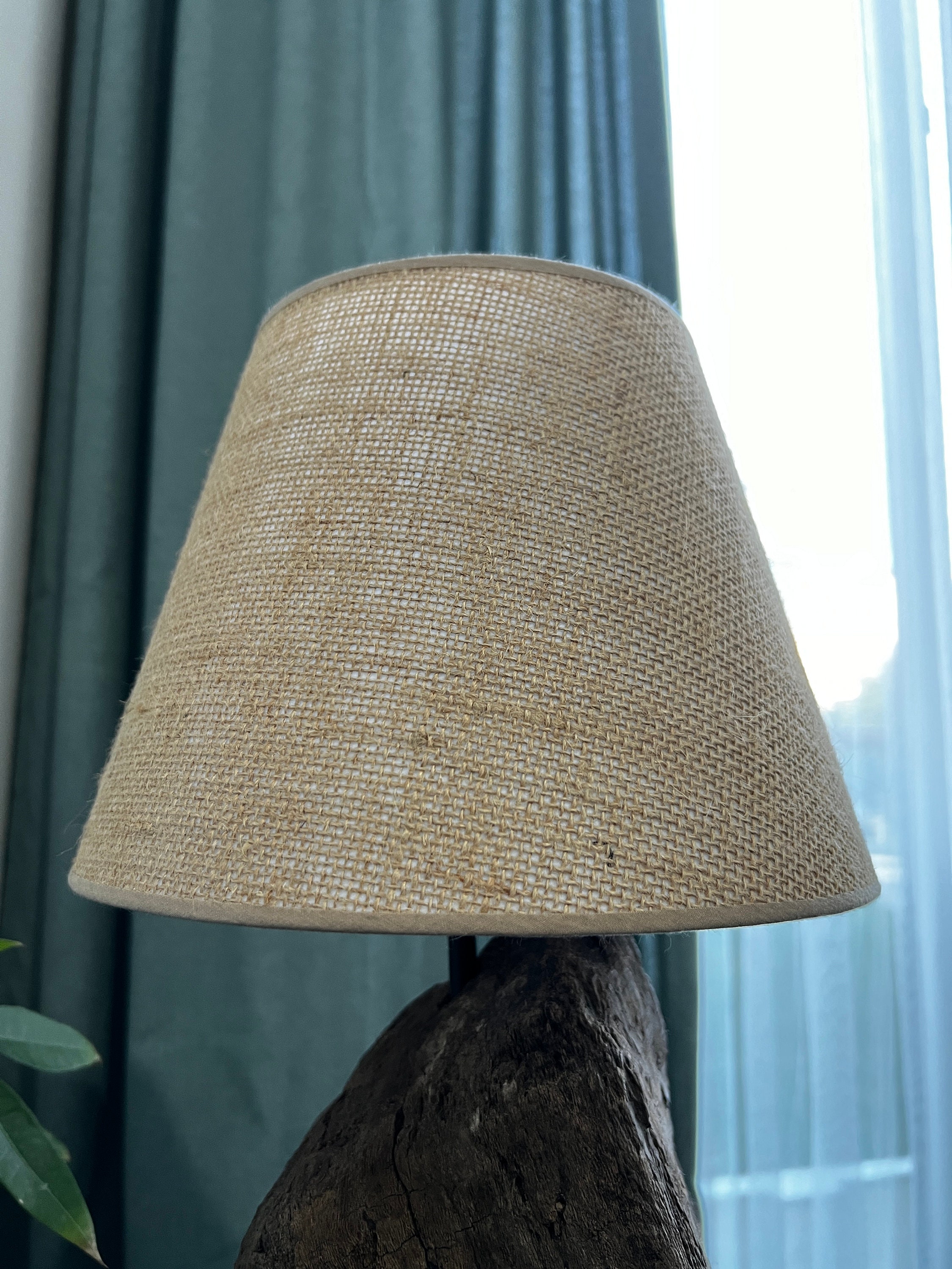 Stone Design Modern and Authentic Driftwood Base Lampshade, Special ...