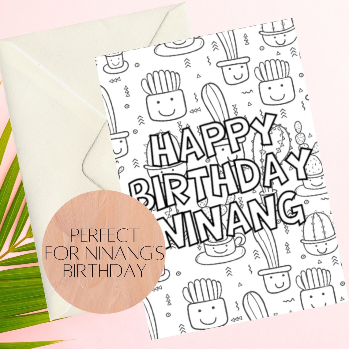 Printable Birthday Card for Ninang Filipino Godmother | Etsy
