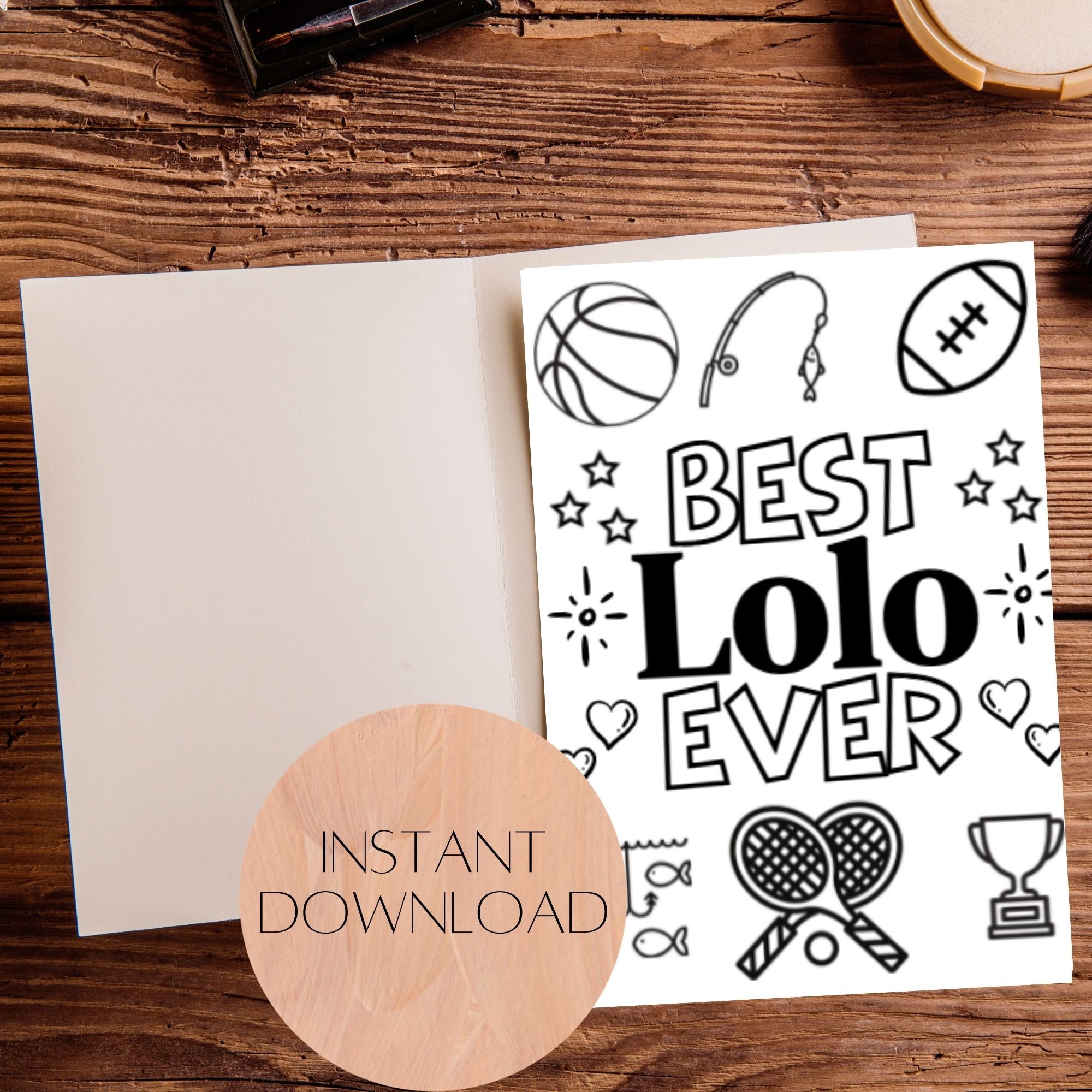 Birthday Card for Lolo Filipino Grandpa Printable Tagalog - Etsy