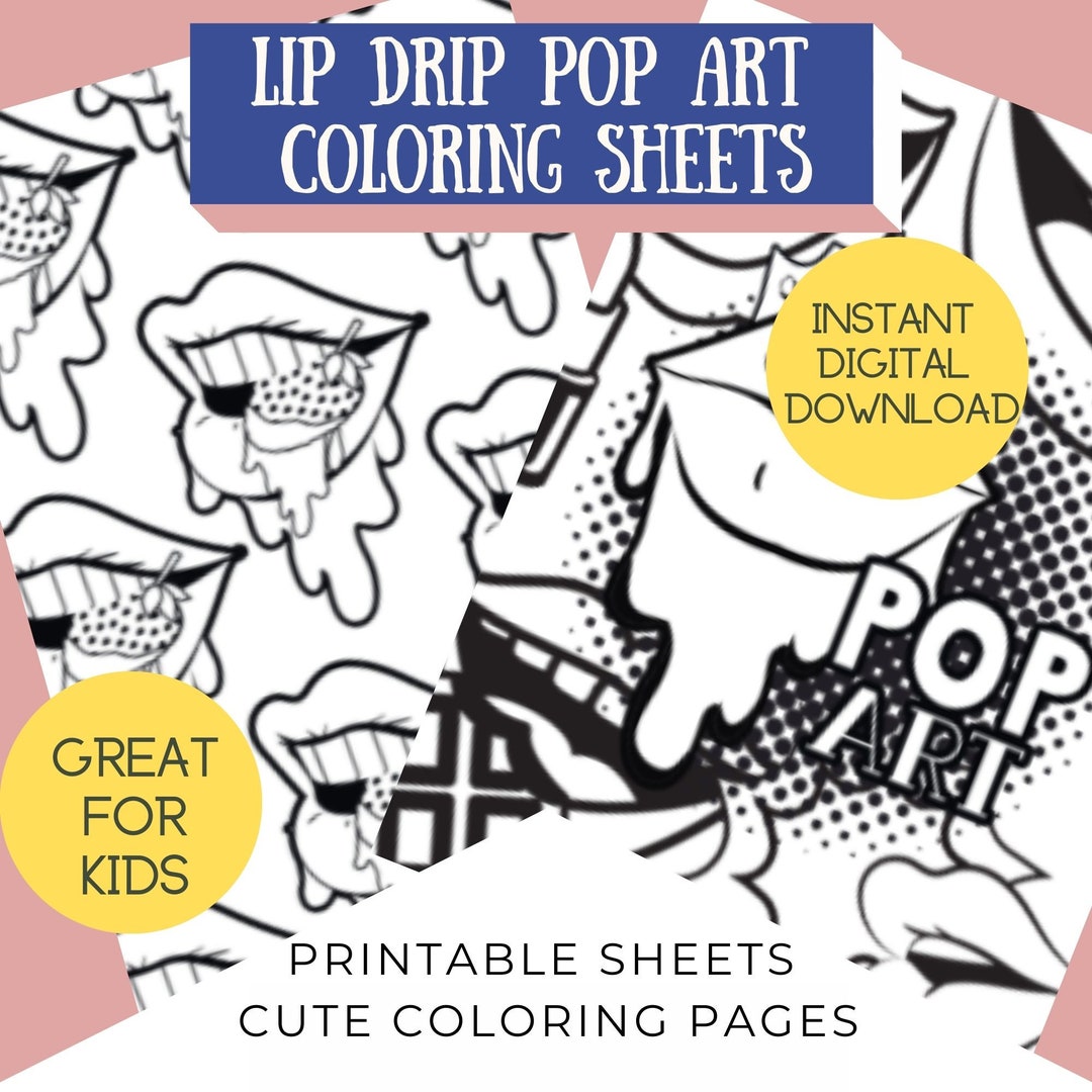Coloring Sheets Printable Colouring Book Pop Art Colouring Pages Pop ...