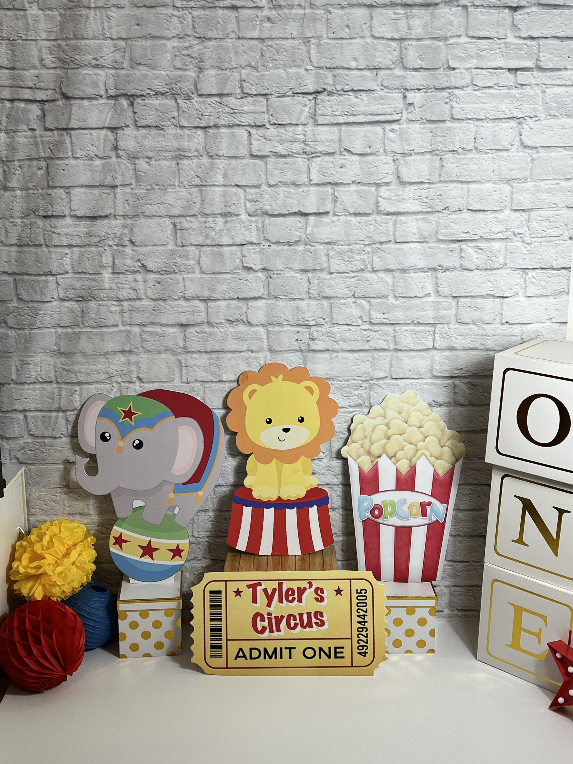 1-carnival Circus Party Prop Standee Smash Cake Props | Etsy