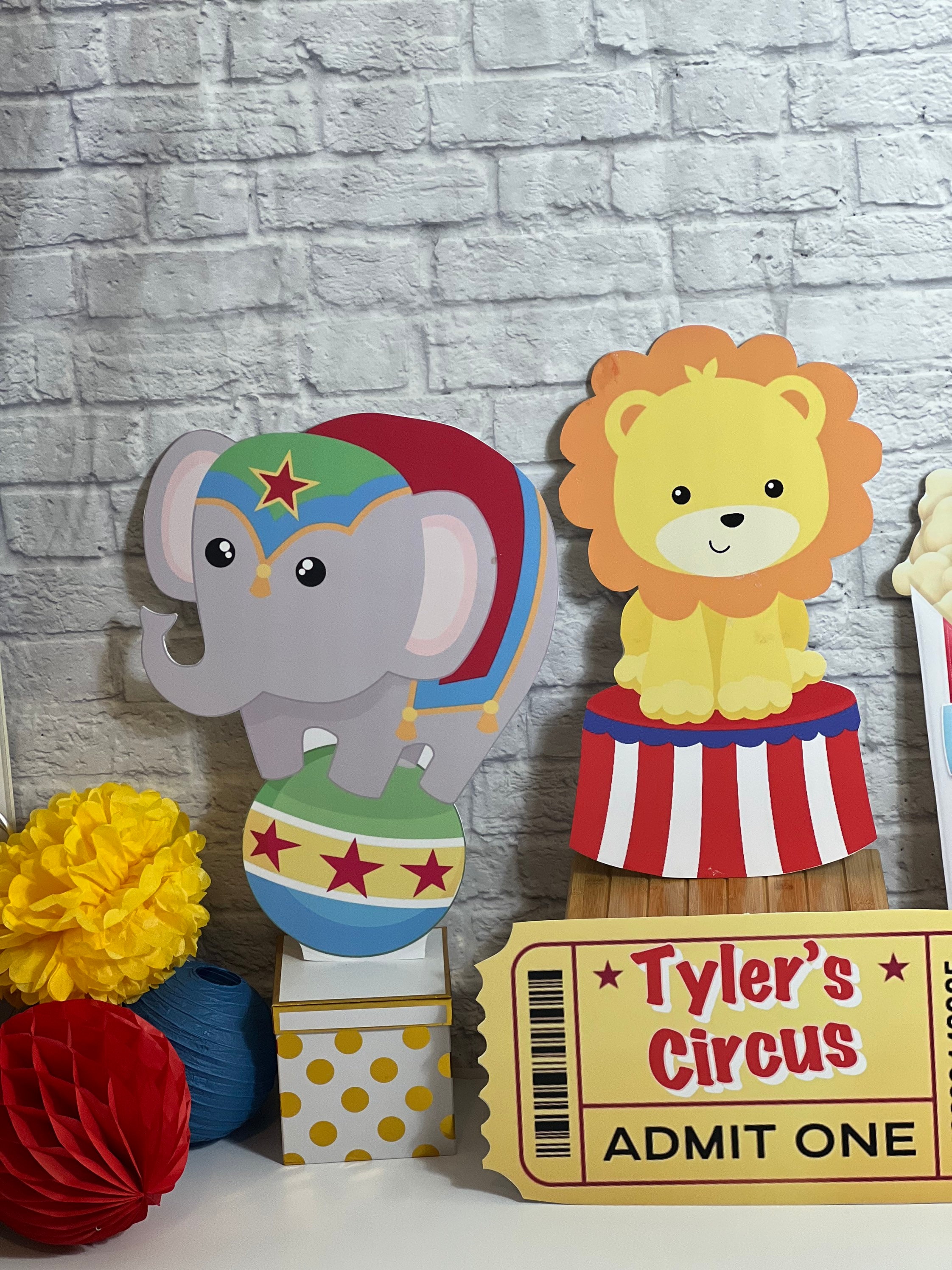 1-carnival Circus Party Prop Standee Smash Cake Props | Etsy