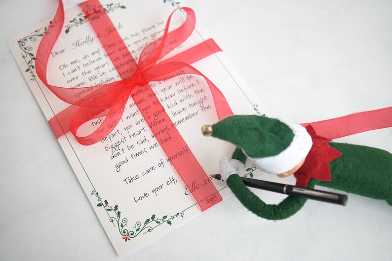 Final Year With the Elf Break up Letter Elf Retirement Note Goodbye ...