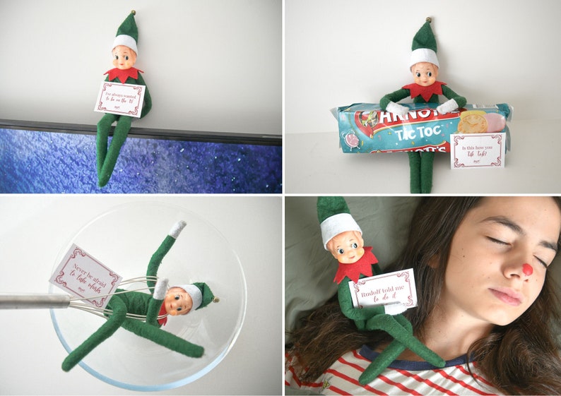 30 Daily Elf Idea Cards | Printable Activity Note Cards From the ...