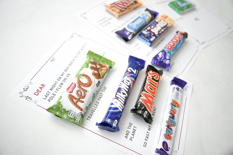 Elf Chocolate Bar Letter Template | Christmas Printable Prop Idea ...