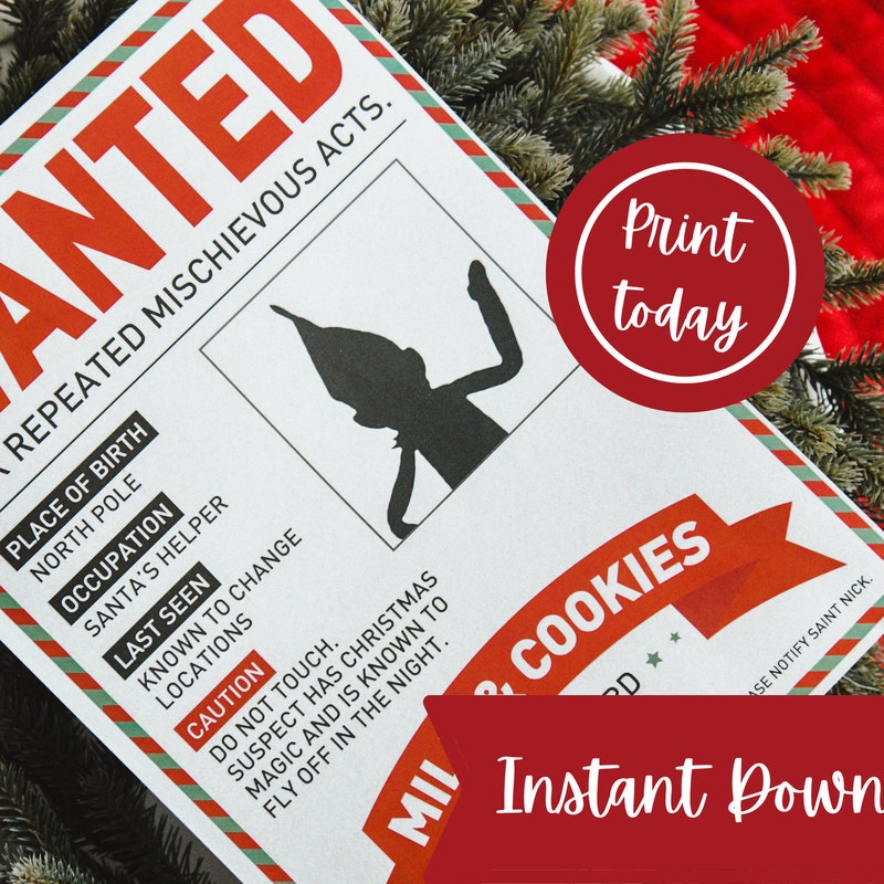 Santa Wanted Poster - Etsy